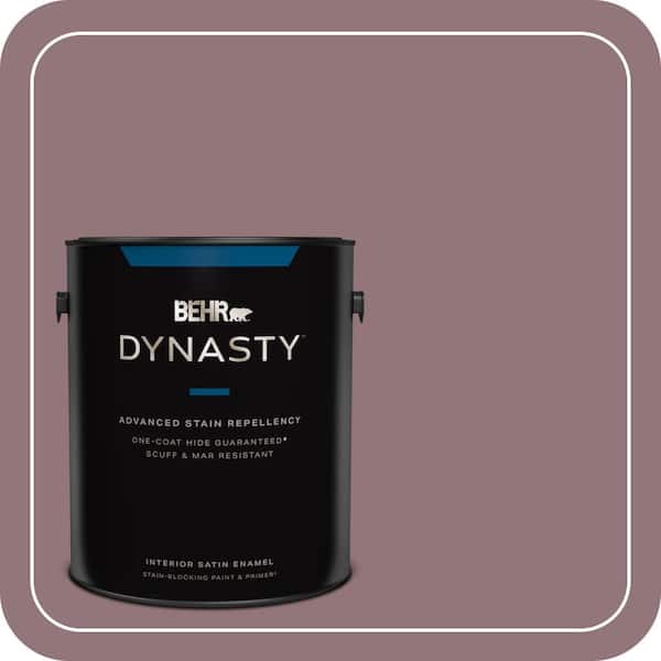 BEHR DYNASTY 1 gal. #110F-5 Phantom Hue Satin Enamel Interior Stain ...