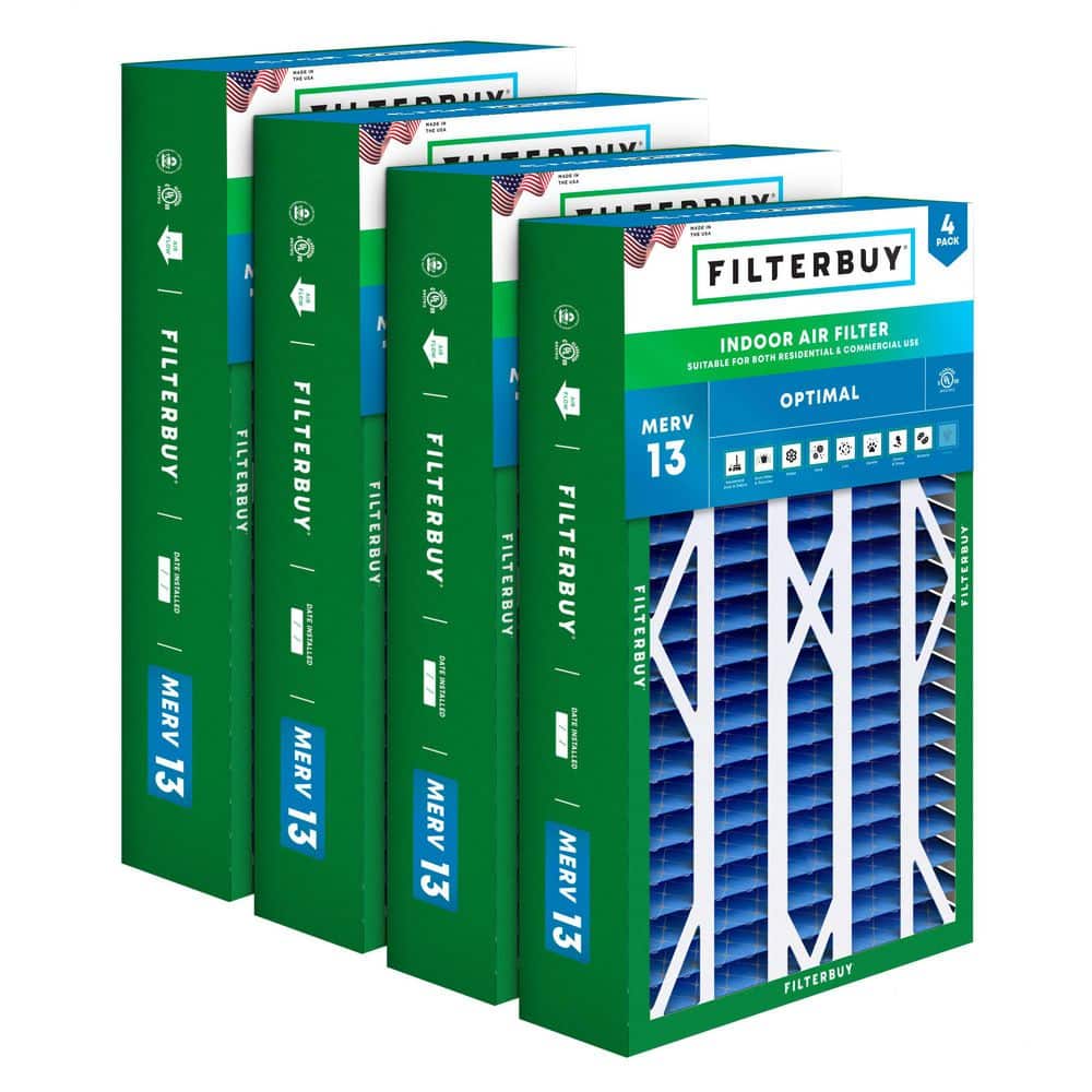 Filterbuy 16 in. x 28 in. x 6 in. MERV 13 (FPR 10) Health Defense ...