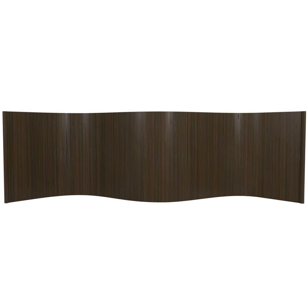 RED LANTERN Bamboo Wave 24 in. Dark Mocha Room Divider BF-2WAVE-DMOC ...