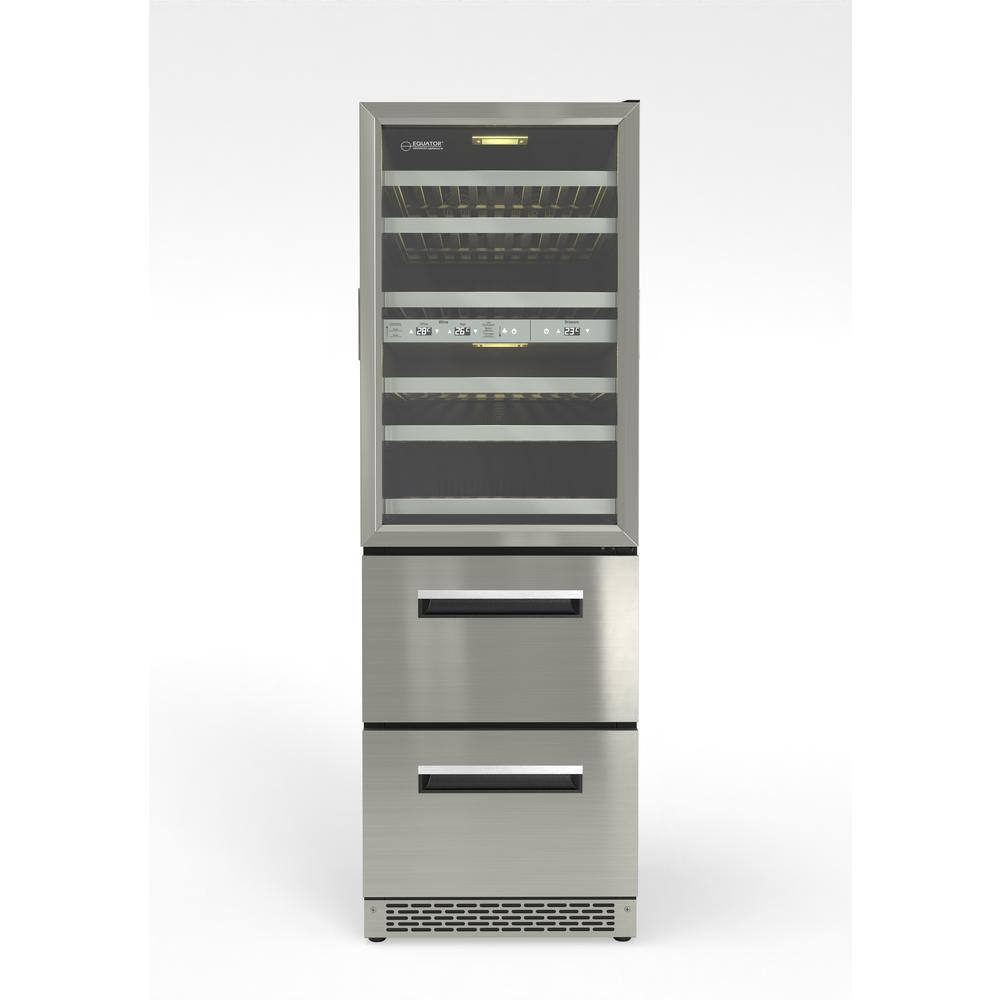 Equator 84-Bottles Built-in and Freestanding Triple Temperature Zone ...