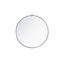 Large Round Black Modern Mirror (45 in. H x 45 in. W) WM9690Black - The ...