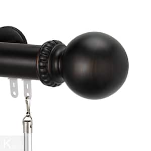 Art Decor Tekno 25 - 48 in. Non-Adjustable 1-1/8 in. Single Traverse ...