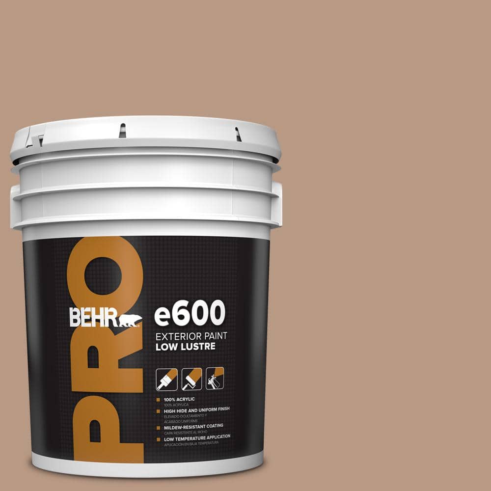 BEHR PRO 5 gal. #250F-4 Stone Brown Low Luster Exterior Paint PR62305 ...