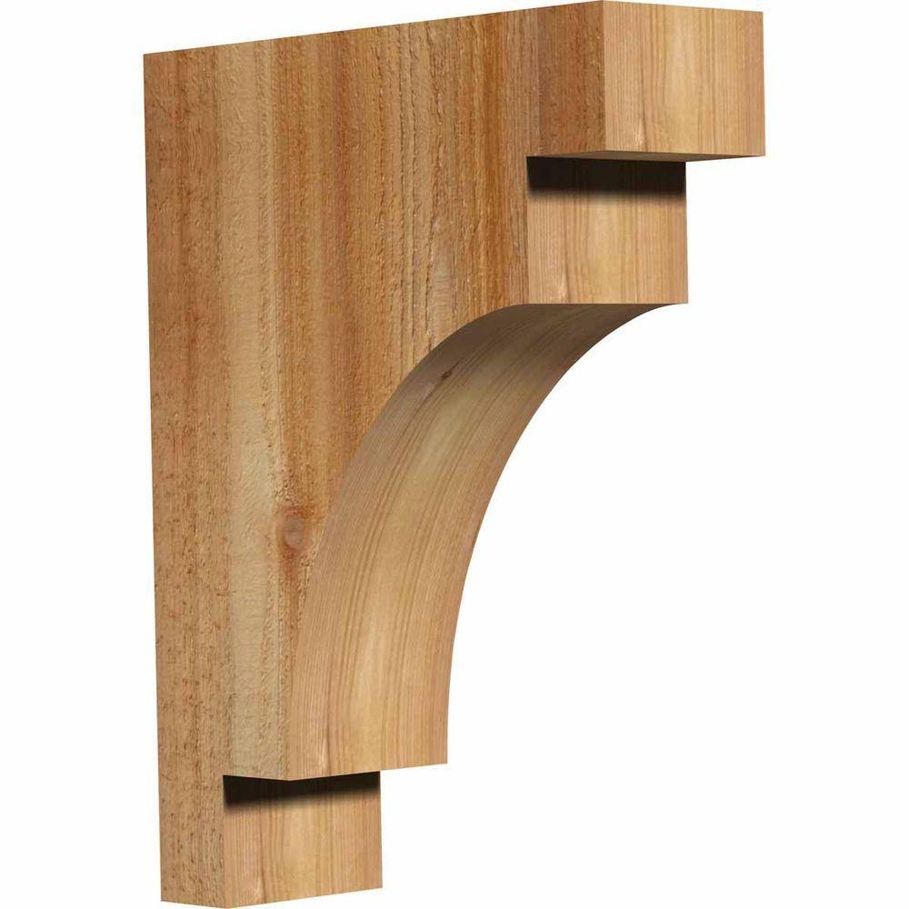Ekena Millwork 4 in. x 12 in. x 16 in. Western Red Cedar Mediterranean ...