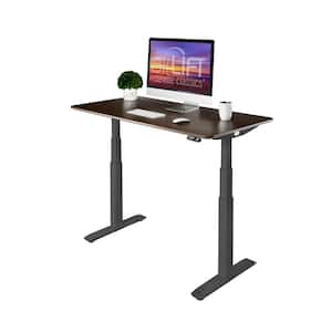 Motionwise 60 in. Rectangular Gray Standing Desk with Adjustable Height ...