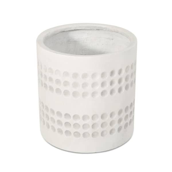 Storied Home 13.5 in. L x 13 in. W x 13.75 in. H Smooth and Glossy ...