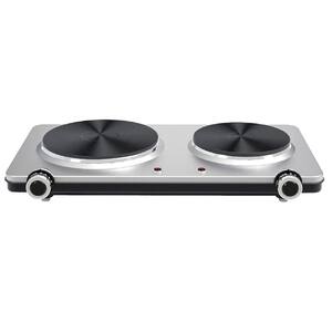 Numhew Single Burner 3.8 in. Silver and Black Small Hot Plate, 500W ...