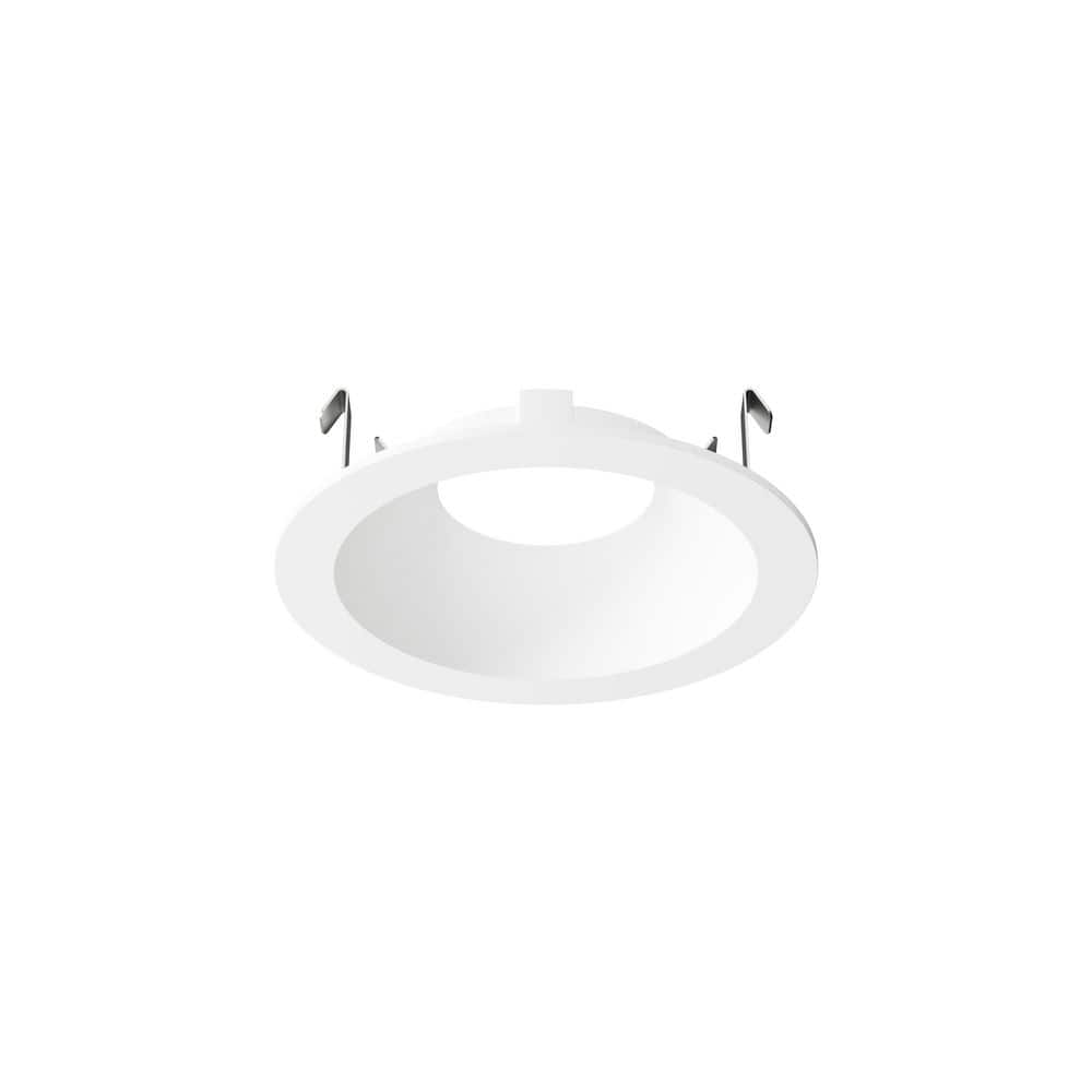 LUSA 4 in. White Recessed Light Round Trim (24-Pack)-for LED Module ...