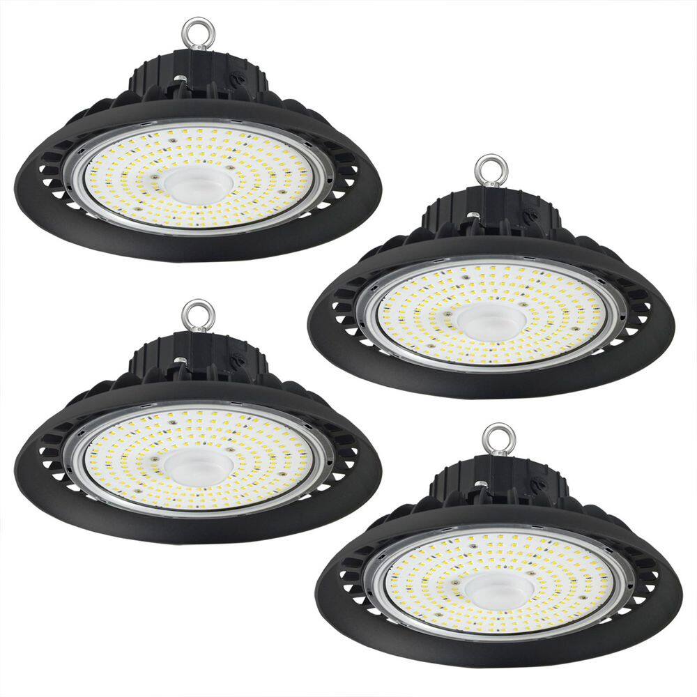 Honbei 4 Pack 10in.300-Watt Equivalent Integrated LED Dimmable Black ...
