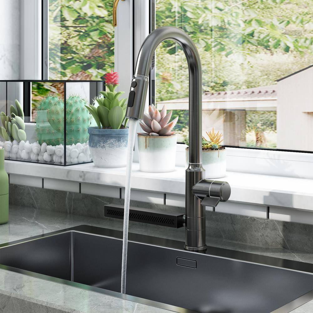 FUFU&GAGA Commercial Modern Single Handle Faucets for Kitchen Sinks ...