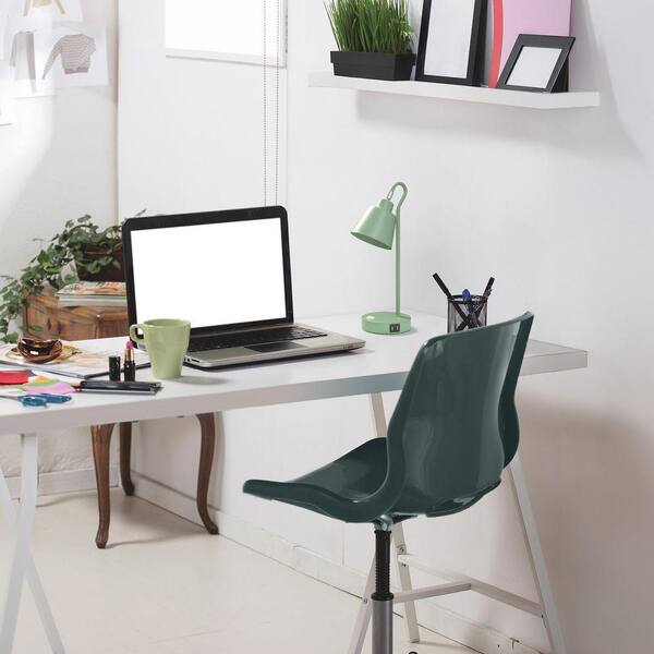 Simple Designs 16 Sleek Essentials Looped Desk Lamp with USB Ports ...