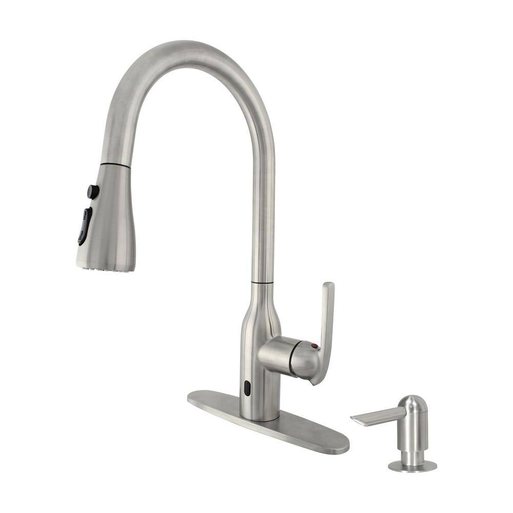 WASSERMAN FAUCETS Single Handle Pull-Down Sprayer Kitchen Faucet with ...