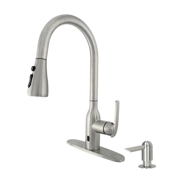 WASSERMAN FAUCETS Single Handle Pull-Down Sprayer Kitchen Faucet with ...