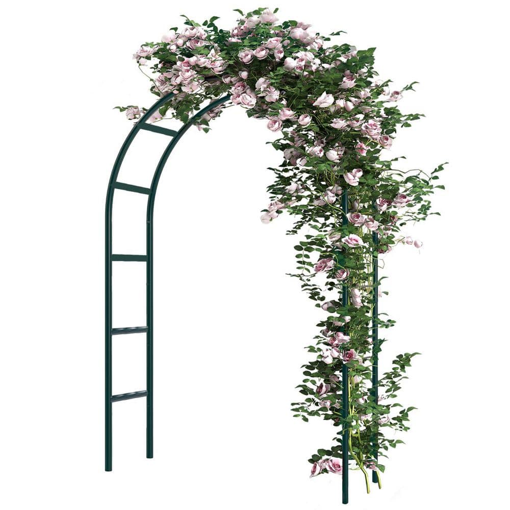 PALEO HOME LLC Paleo 94 in. x 55 in. Metal Garden Arch, Wedding and Event Decoration, Garden ...