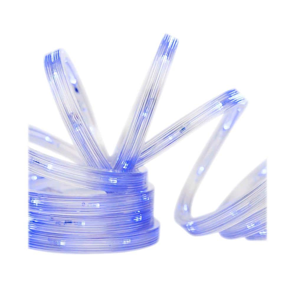 Brite Star 12 ft. 50-Light Blue LED Flat Rope Light 37-289-00 - The ...