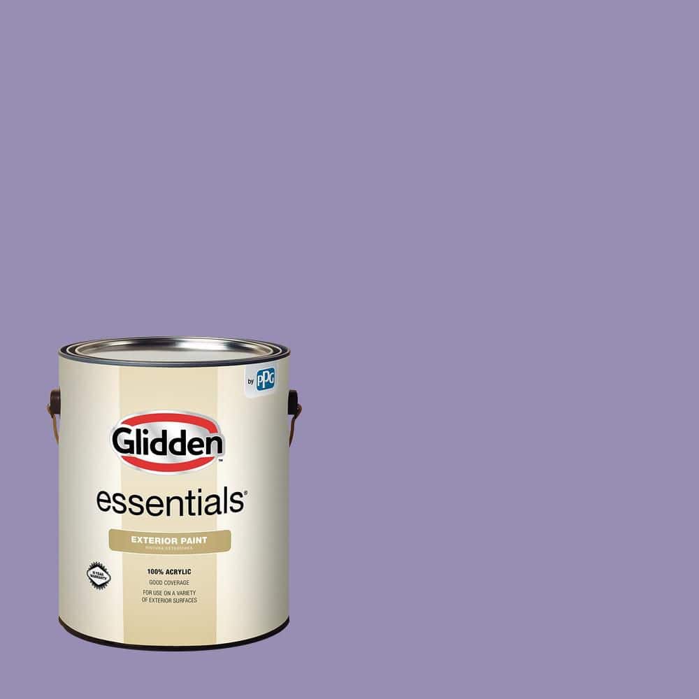 Glidden Essentials 1 gal. PPG1175-5 French Violet Flat/Matte Exterior ...