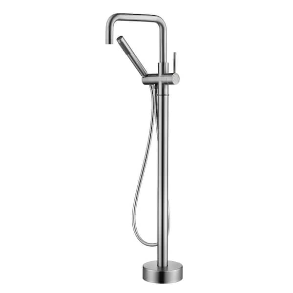 SUMERAIN Modern Single-Handle Freestanding Tub Faucet with Hand Shower ...