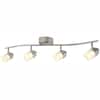 Hampton Bay 2.6 ft. 4-Light Brushed Nickel Integrated LED Track ...
