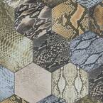 Merola Tile Reptile Hex Colours Mix 8-5/8 in. x 9-7/8 in. Porcelain ...