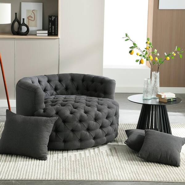 Dark gray chair and a half store
