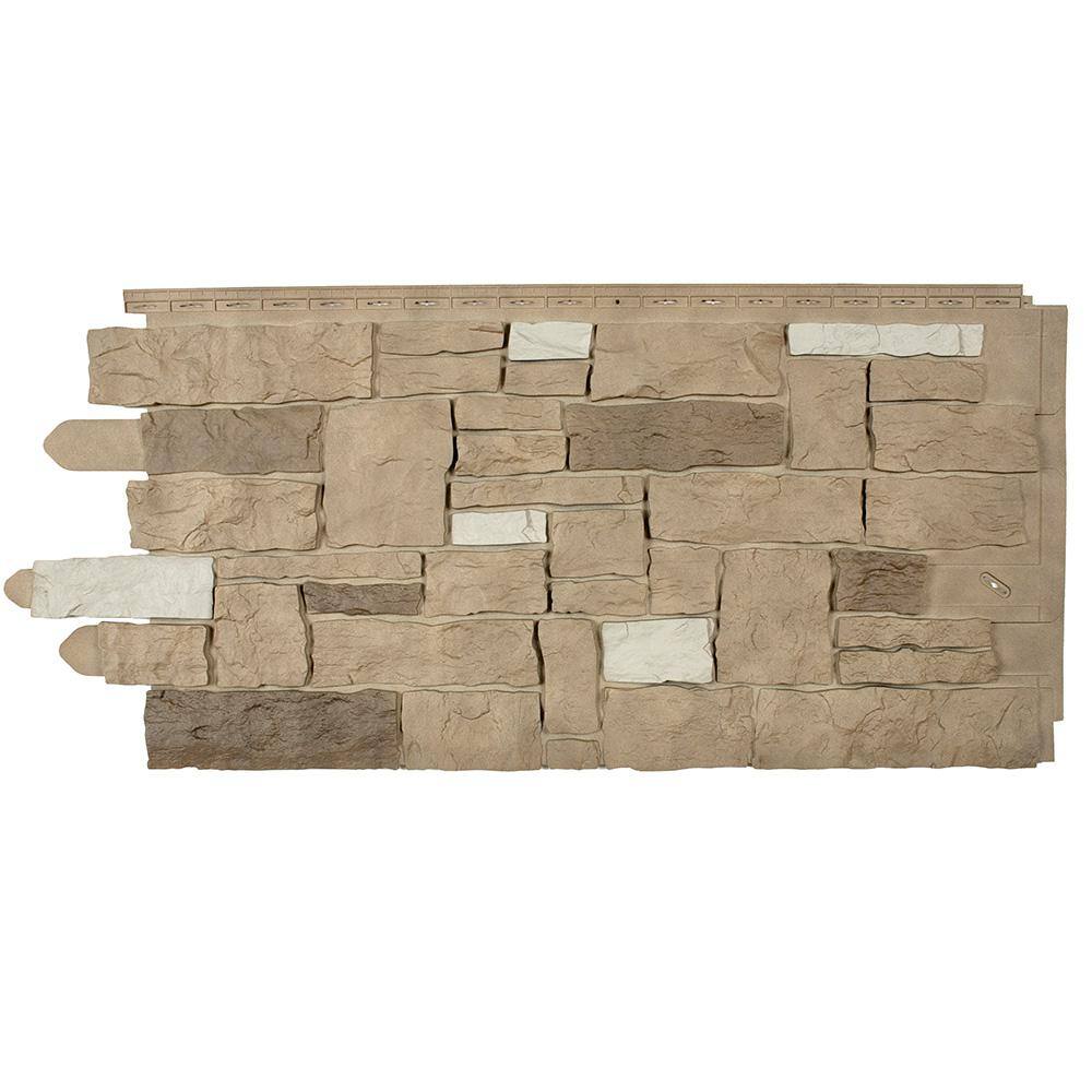 Novik NovikStone AC Artisan Cut (20.3 in. x 45 in.) Stone Siding in ...