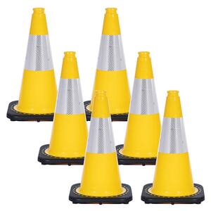 Mr. Chain 18 in. Traffic Blue Reflective Traffic Cones 87578-6 - The ...