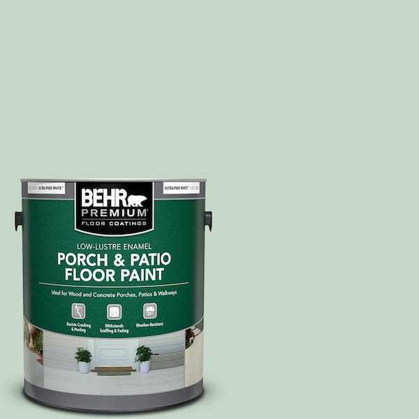 BEHR PREMIUM 1 gal. #S410-2 New Moss Low-Lustre Enamel Interior ...