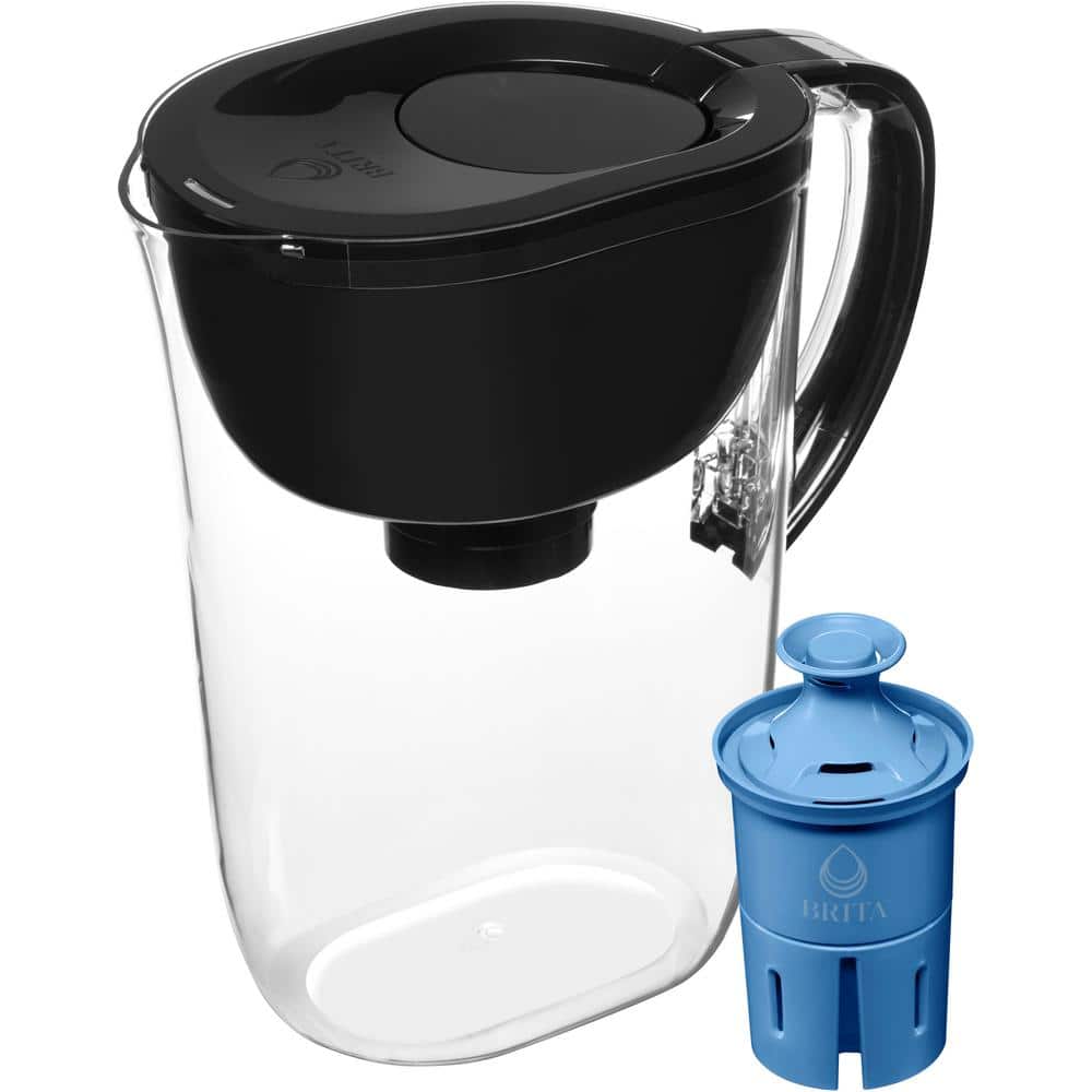 Brita Everyday Black Water Filter Pitcher 6025850703 - The Home Depot