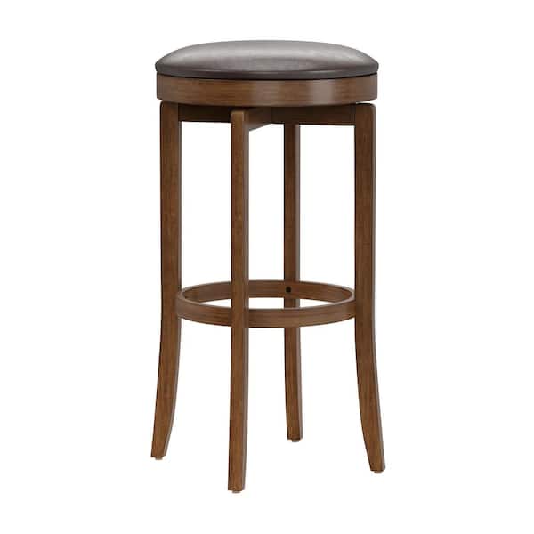 Hillsdale Furniture Brendan 31 in. Brown Backless Bar Stool 63452-830 ...