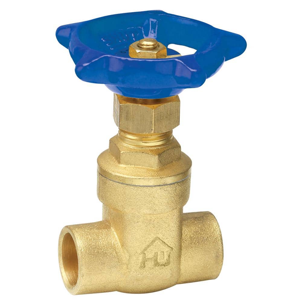 Everbilt 3/4 in. Brass Sweat x Sweat Gate Valve 170-4-34-EB - The Home ...