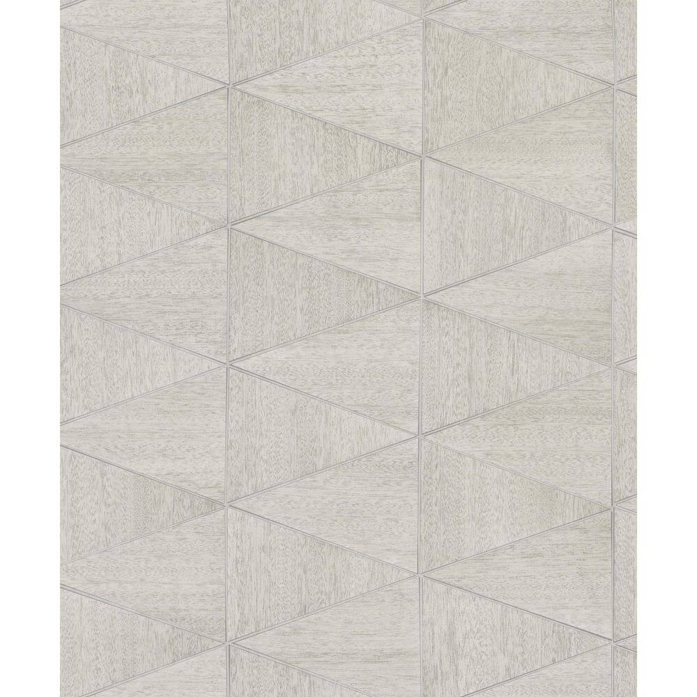 Woods and Wicker Collection Light Beige Triangular Wood Tile Matte ...