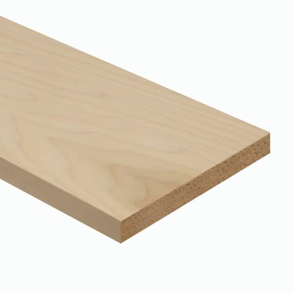 Woodgrain Millwork 1/2 in. x 4 in. x 3 ft. S4S Poplar Hobby Board ...