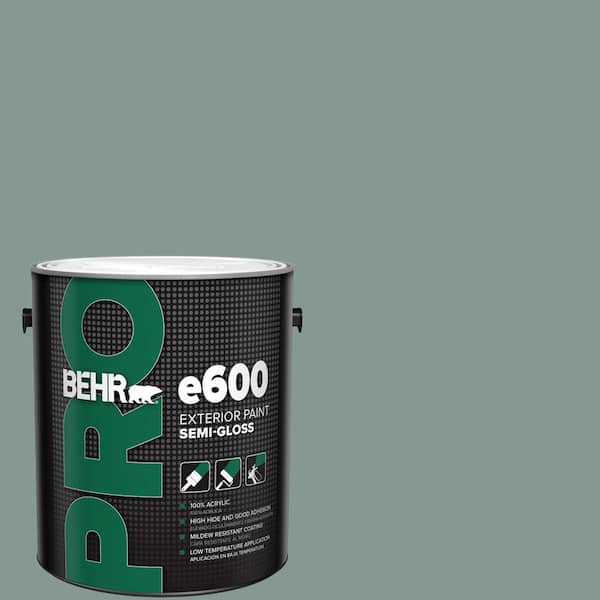 BEHR PRO 1 gal. #T18-15 In The Moment Semi-Gloss Exterior Paint PR67301 ...
