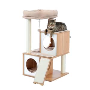 HOMESTOCK Green Cat Tree for Large Cats, Cat Tower for Large Cats, Cat ...