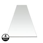 LEXAN 12 in. x 72 in. Clear Polycarbonate Shelf Liner (4-Pack) LWS1272 ...