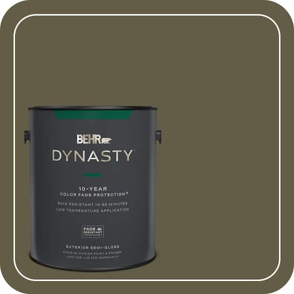 BEHR DYNASTY 1 gal. #MQ6-28 Crushed Oregano Semi-Gloss Exterior Stain ...