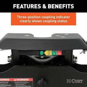 CURT A16 5th Wheel Hitch with Ford Puck System Roller 16675 - The Home ...