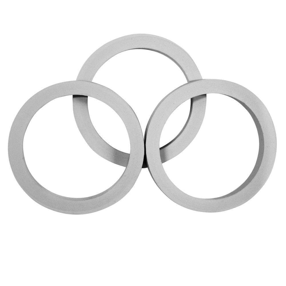 Oatey 1-1/4 in. Sink Drain Pipe Rubber Reducing Washer (3-Pack) C7202C ...