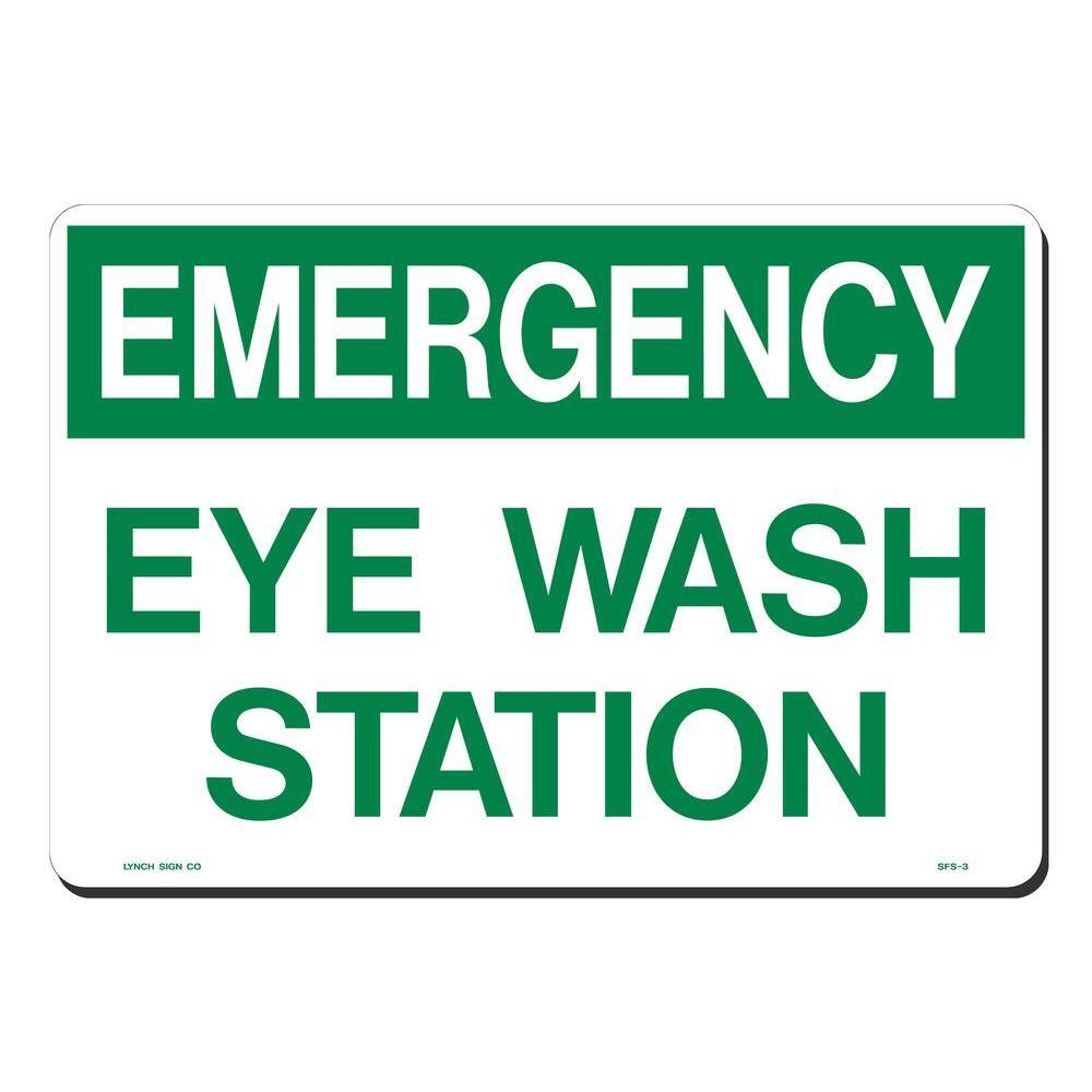 3 5 X 2 Emergency Eye Wash Station Sticker Vinyl Decal Sign Stickers