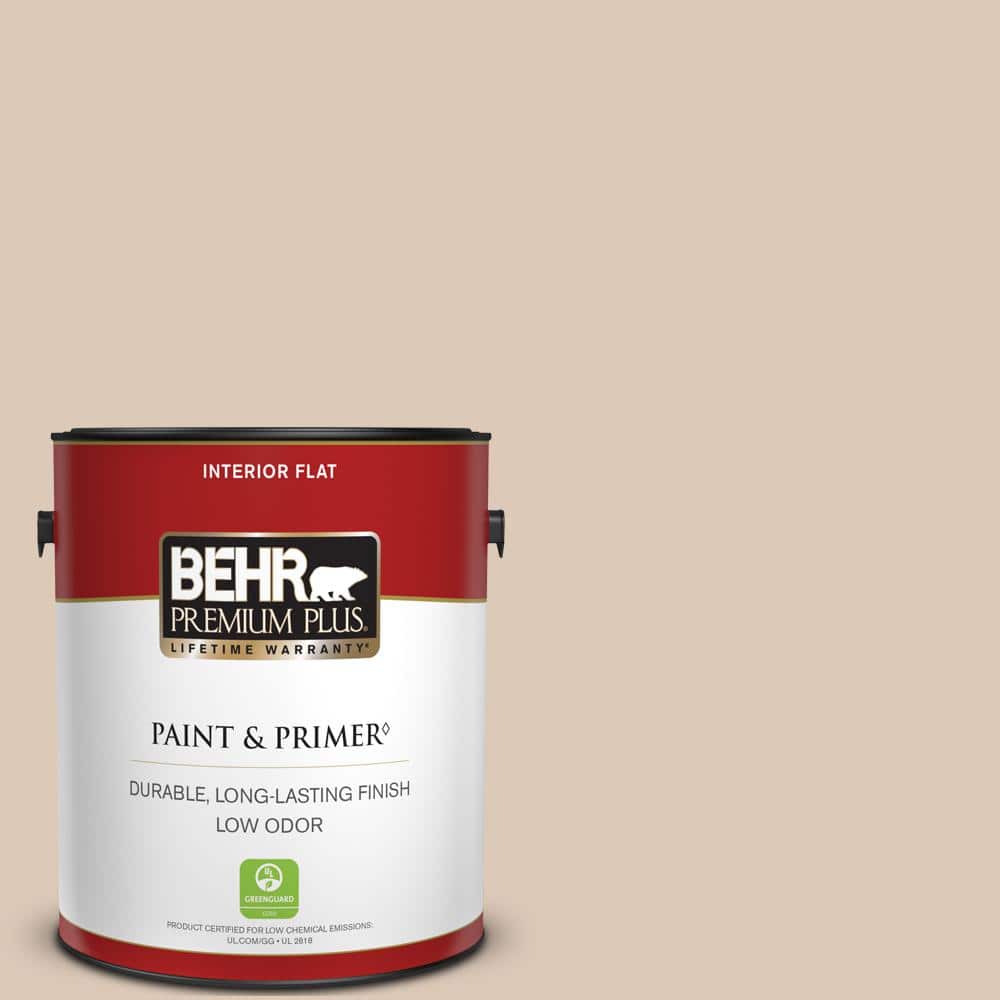 BEHR PREMIUM PLUS 1 gal. #MQ3-09 Loft Light Flat Low Odor Interior ...