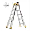 Gorilla Ladders 22 ft. Reach MPXA Aluminum Multi-Position Ladder with ...