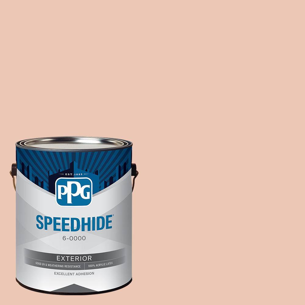 SPEEDHIDE 1 gal. PPG1199-3 Spiced Orange Flat Exterior Paint PPG1199 ...