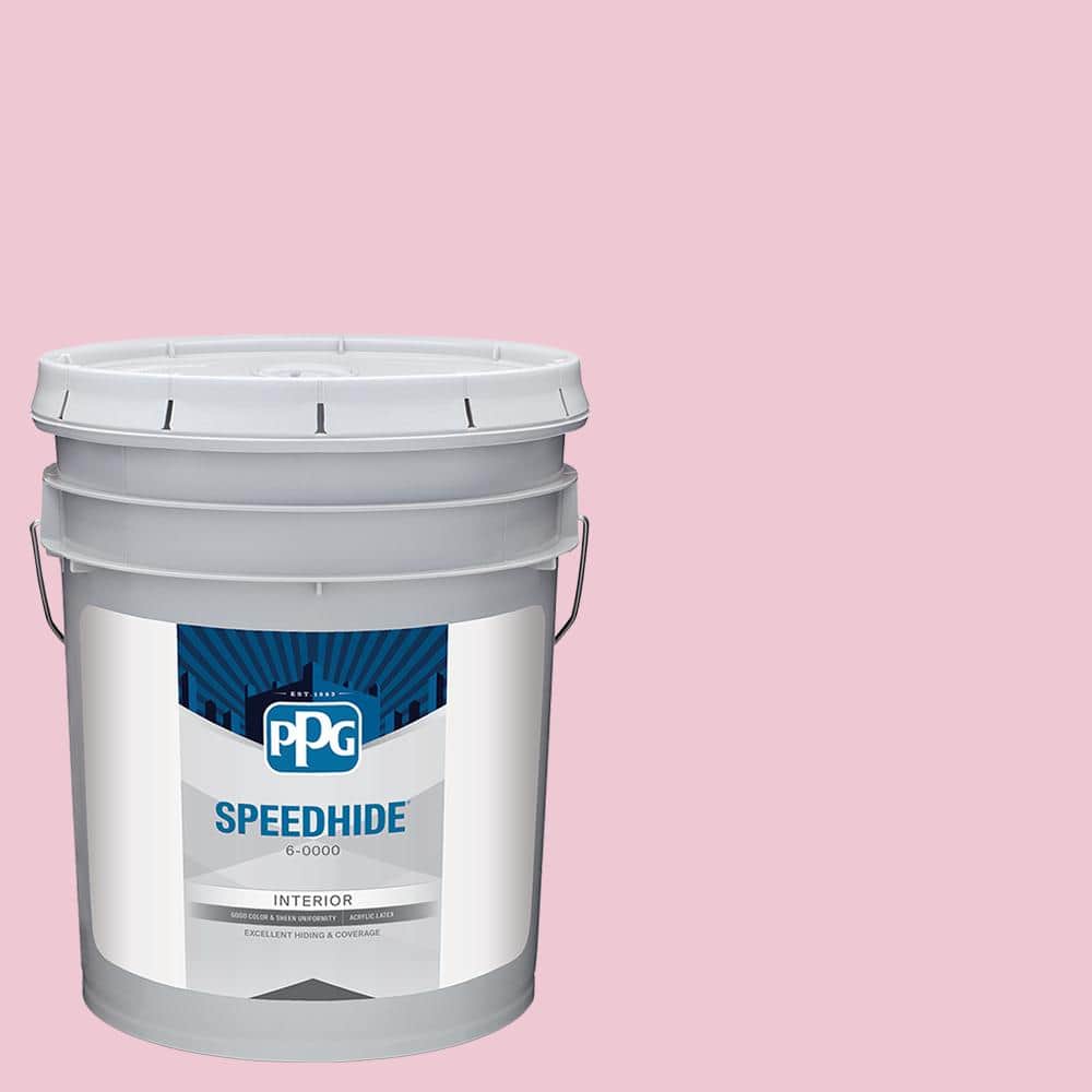 SPEEDHIDE 5 gal. PPG1182-3 Pale Primrose Ultra Flat Interior Paint ...