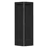 CALHOME 36 in. x 80 in. 1 Panel Shaker Black Painted MDF Composite Bi ...
