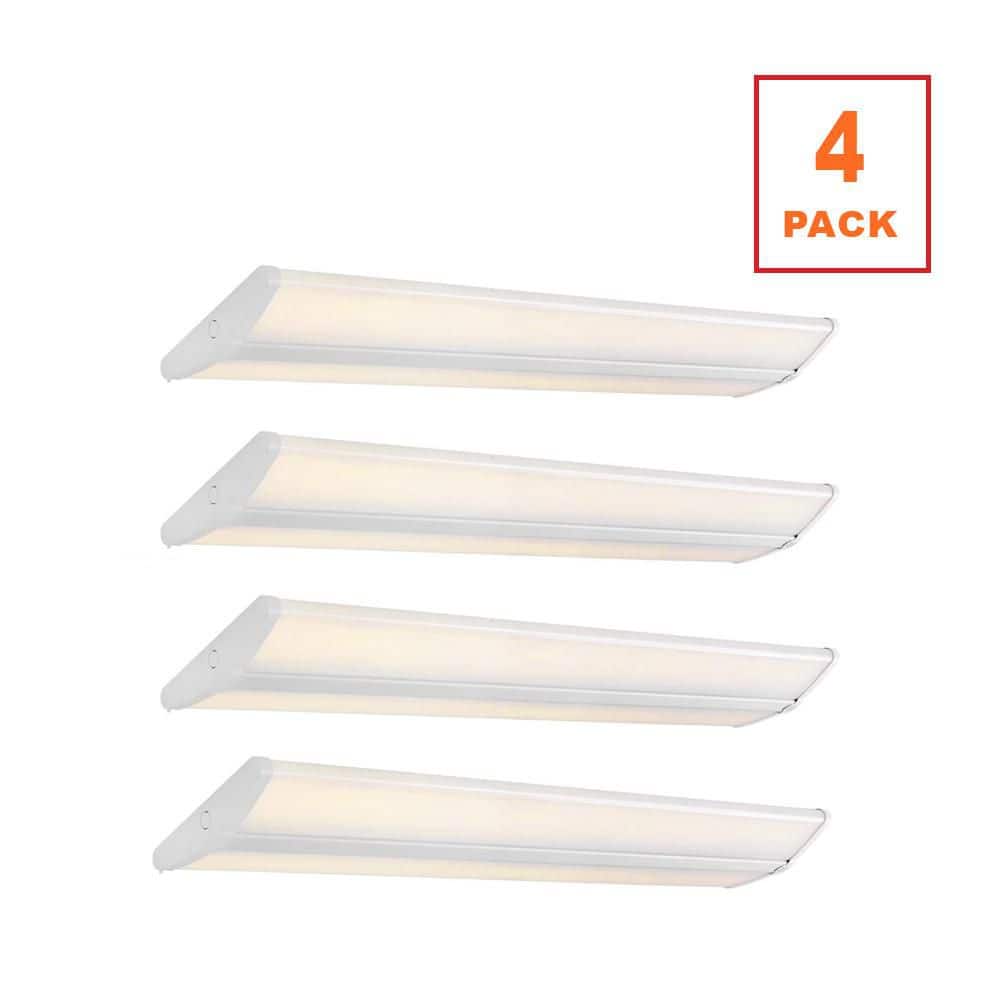Commercial Electric 4-Pack 4 ft. 400-Watt Equivalent 7500 Lumens ...