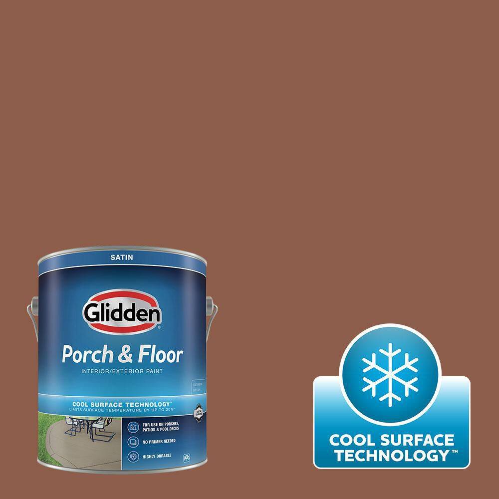 Glidden Porch and Floor 1 gal. PPG1067-6 Warm Up Satin Interior ...