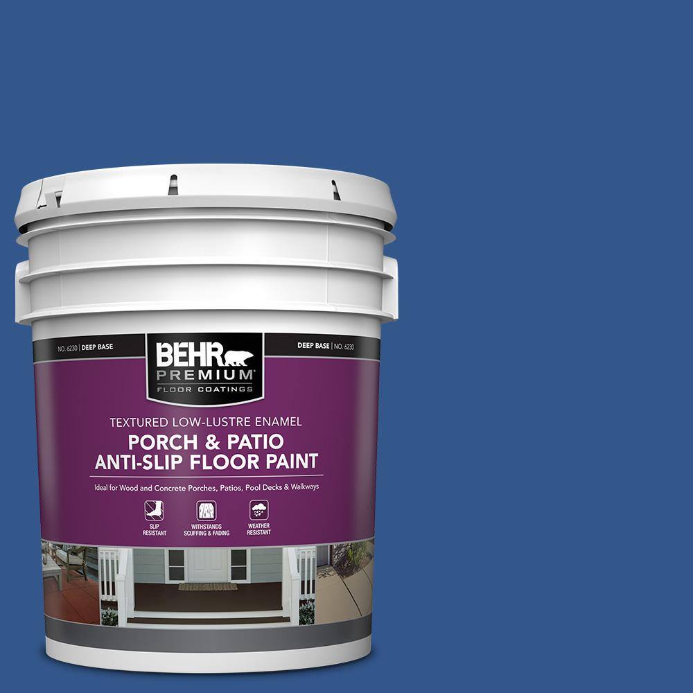 BEHR PREMIUM 5 gal. #PPU15-03 Dark Cobalt Blue Textured Low-Lustre ...