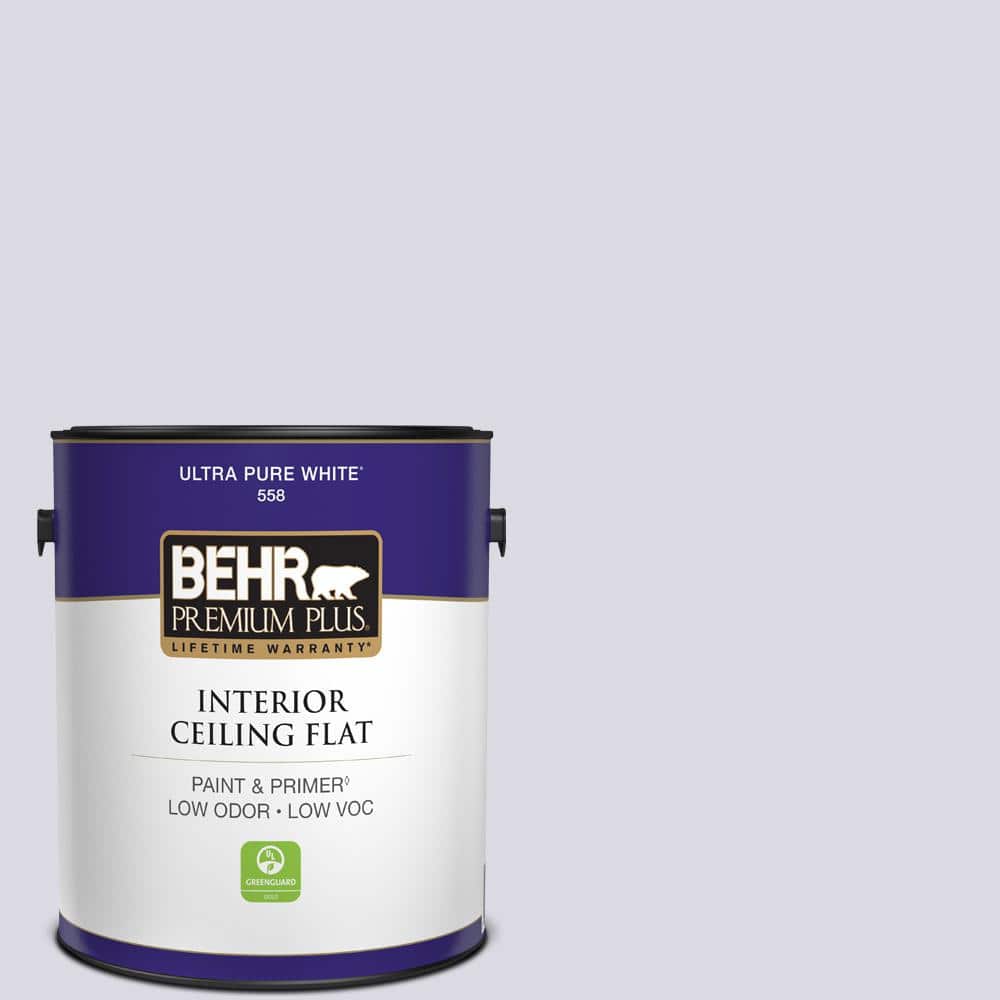 BEHR PREMIUM PLUS 1 gal. #S570-1 Misty Lavender Ceiling Flat Interior ...