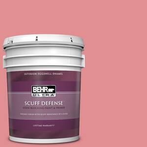BEHR ULTRA 1 gal. #140D-4 Fresh Pink Extra Durable Flat Interior Paint ...