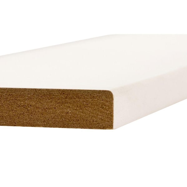 Builders Choice 1 in. x 12 in. x 6 ft. Primed MDF E2E Board F36011206 ...